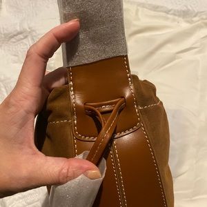 STAUD | Bags | Staud Cinch Bag In Brown Leather And Brown Suede | Poshmark